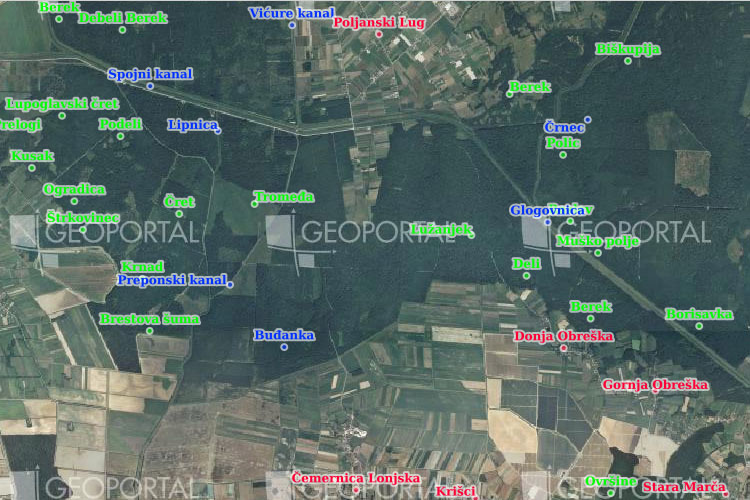 Državna geodetska uprava - Registar geografskih imena