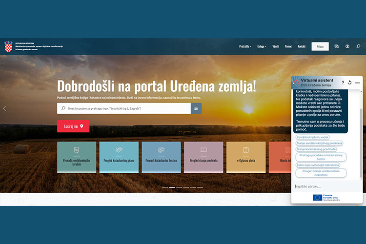 Državna geodetska uprava - Virtualni asistent za katastar i zemljišne ...